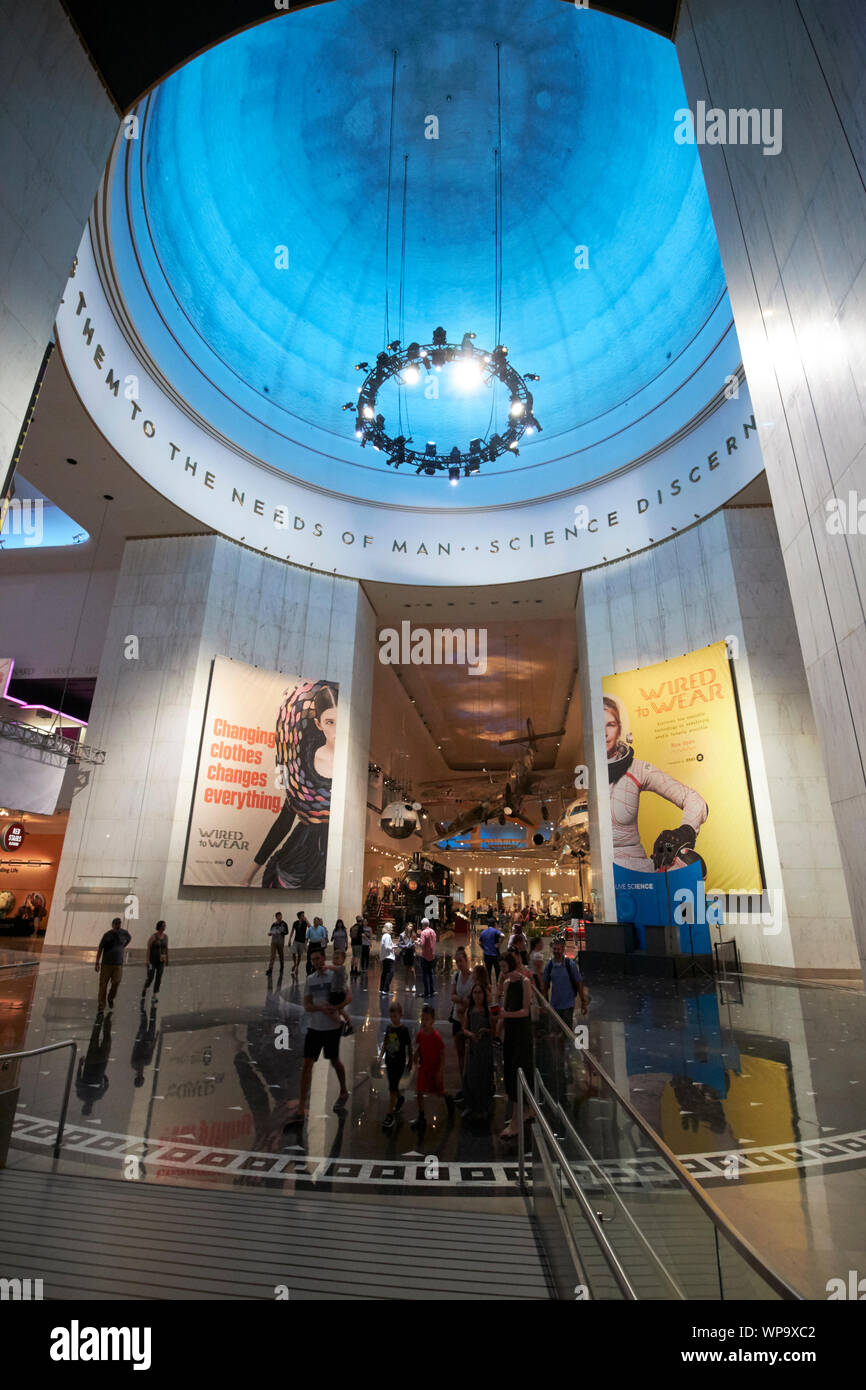 rotunda space with copper domed ceiling at the centre of the museum of ...