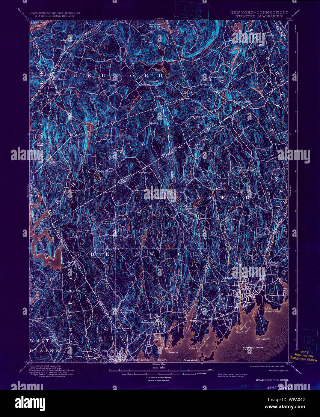 Map of stamford new york hi-res stock photography and images - Alamy