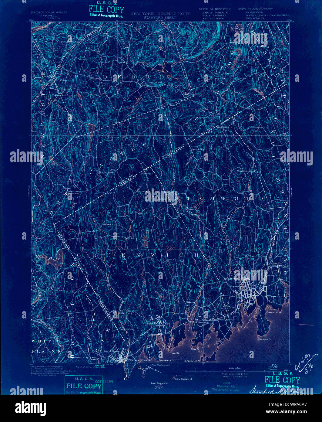 Map of stamford new york hi-res stock photography and images - Alamy
