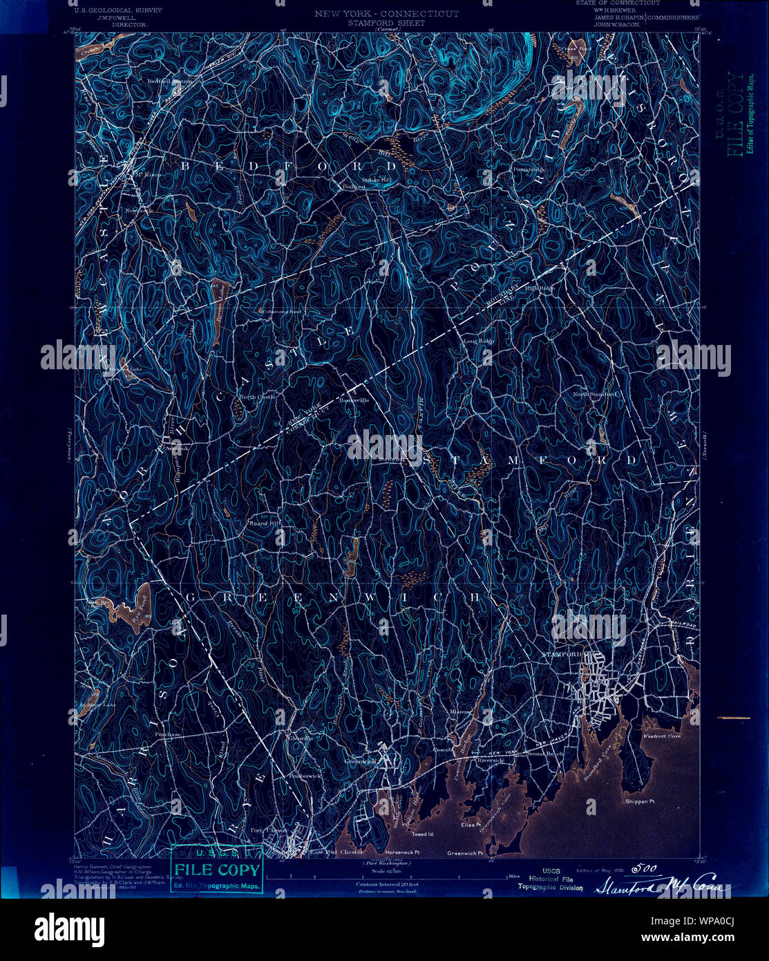 Map of stamford new york hi-res stock photography and images - Alamy