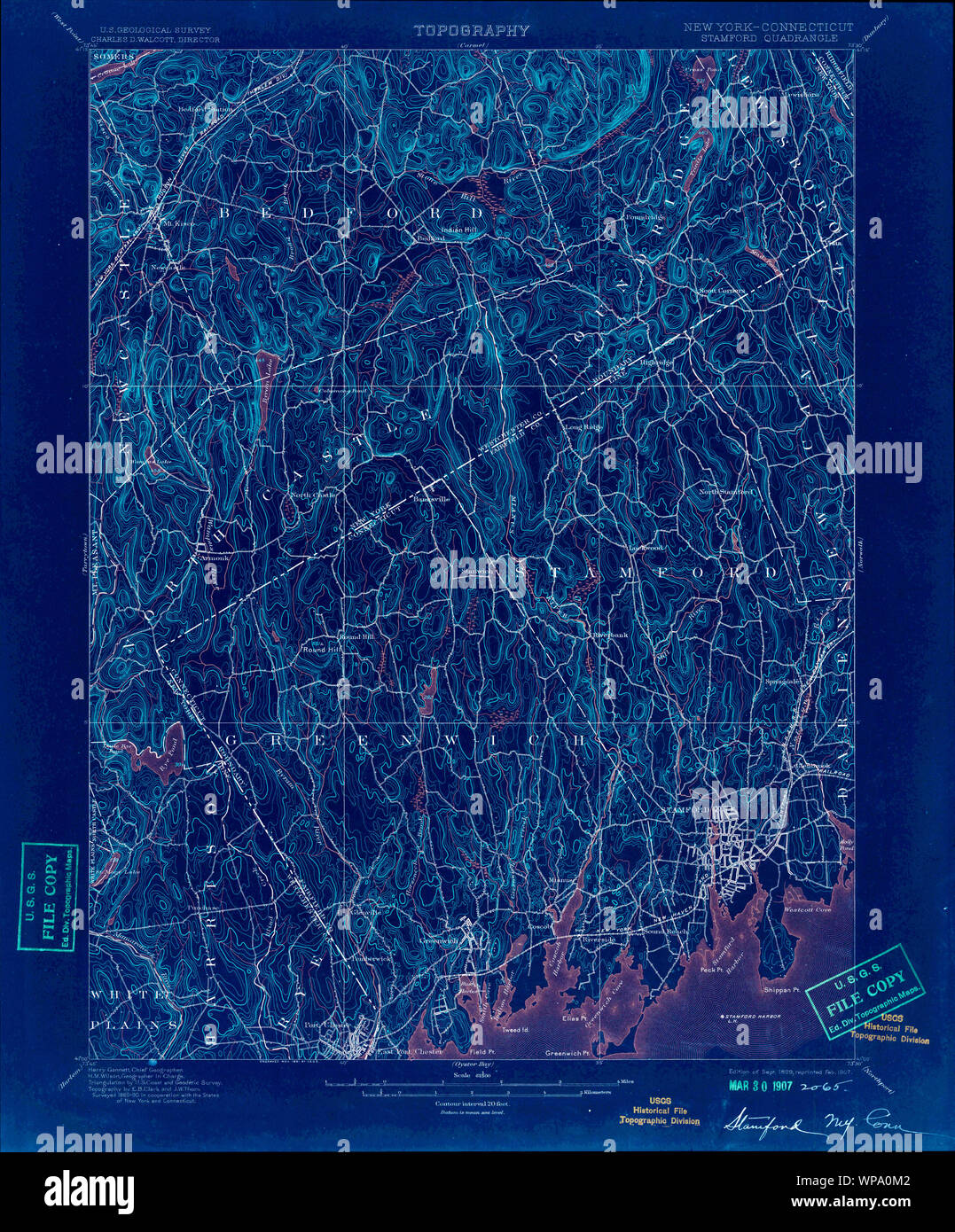 Stamford New York Map High Resolution Stock Photography and Images - Alamy