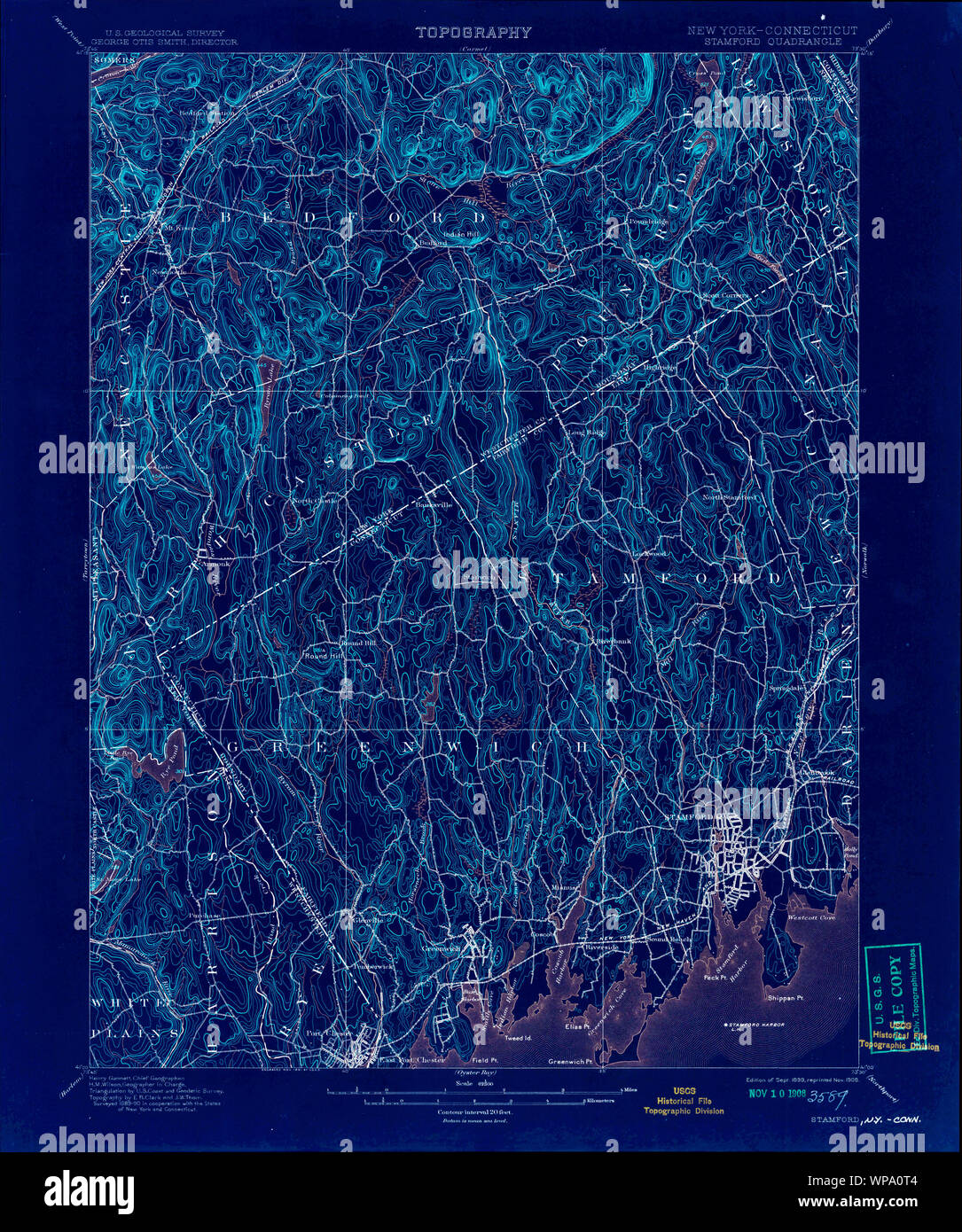 Map of stamford new york hi-res stock photography and images - Alamy