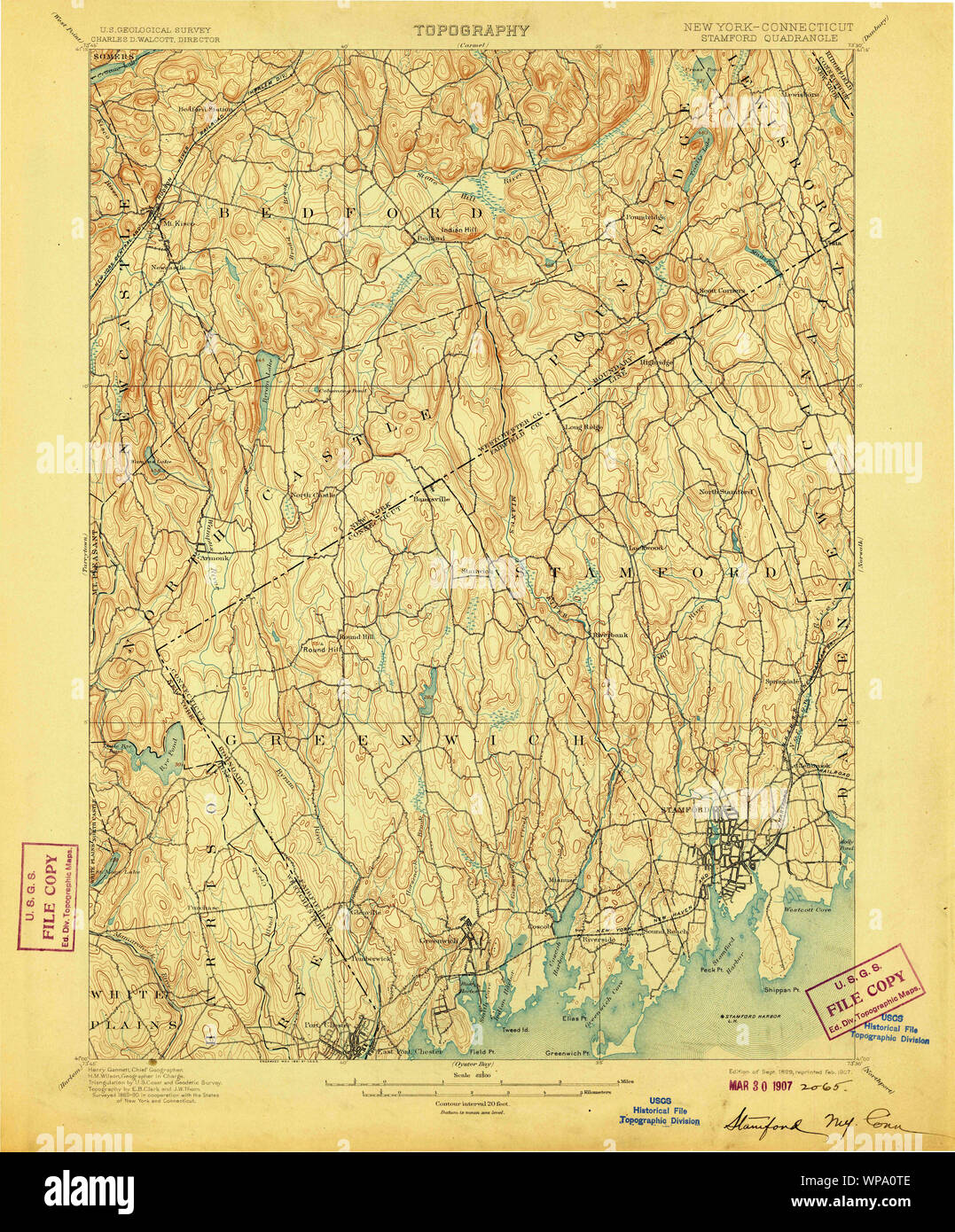 Map of stamford new york hi-res stock photography and images - Alamy