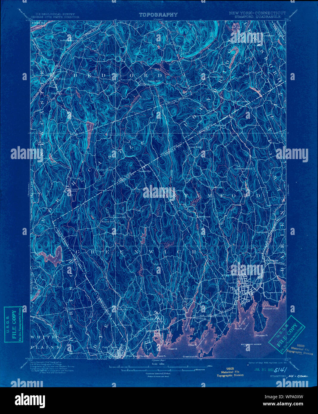 Map of stamford new york hi-res stock photography and images - Alamy