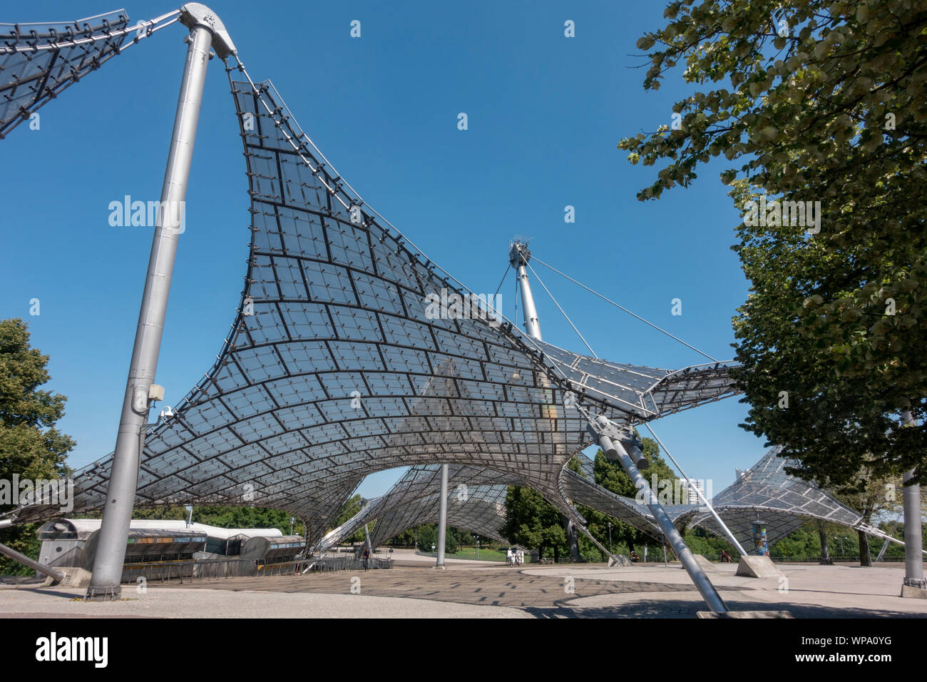 Frei otto munich olympic park hi-res stock photography and images - Alamy