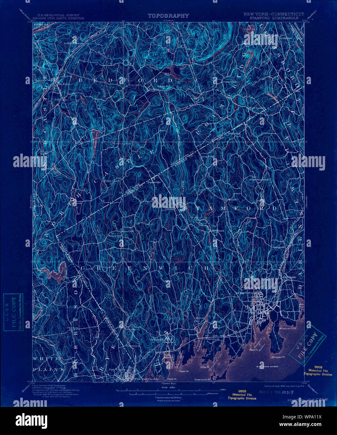 Stamford new york map hi-res stock photography and images - Alamy