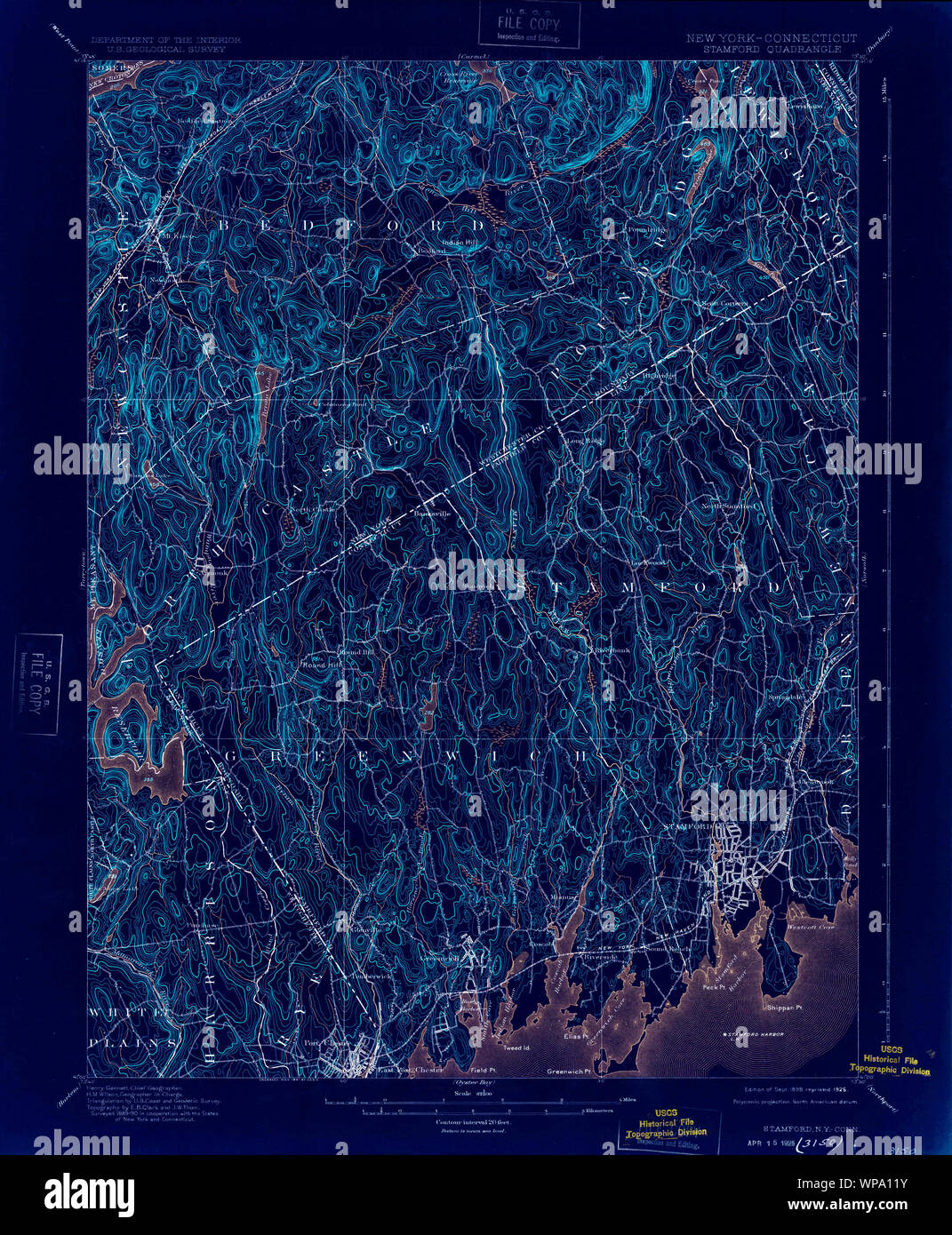 Map of stamford new york hi-res stock photography and images - Alamy