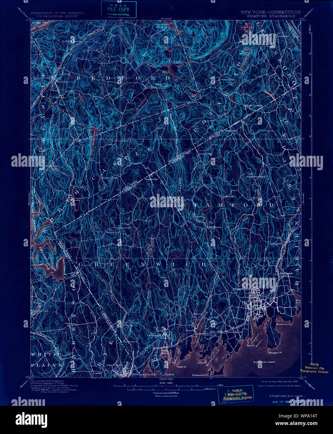 Map of stamford new york hi-res stock photography and images - Alamy