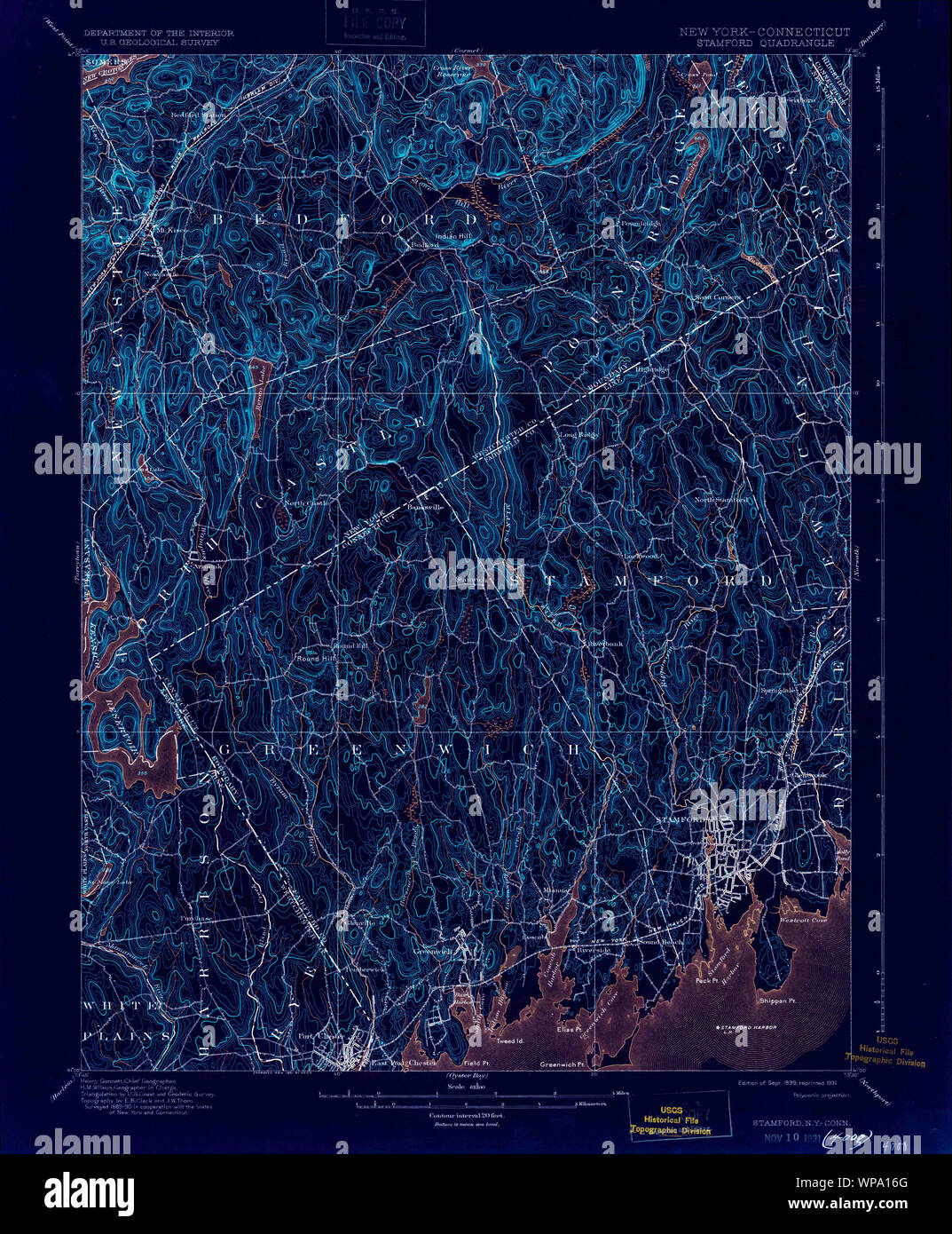 Map of stamford new york hi-res stock photography and images - Alamy
