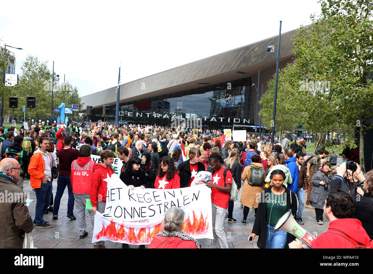 Rotterdam, Netherlands. 8th Sep, 2019. Climate mars Rotterdam, Protest ...