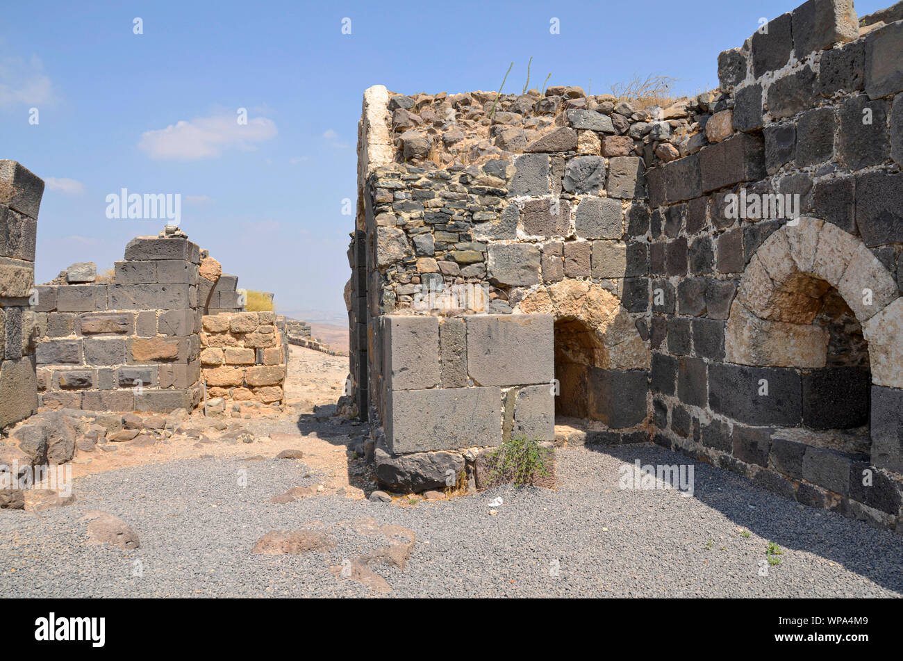 Israel, Jordan Valley, The remains of the 12th century Crusader ...