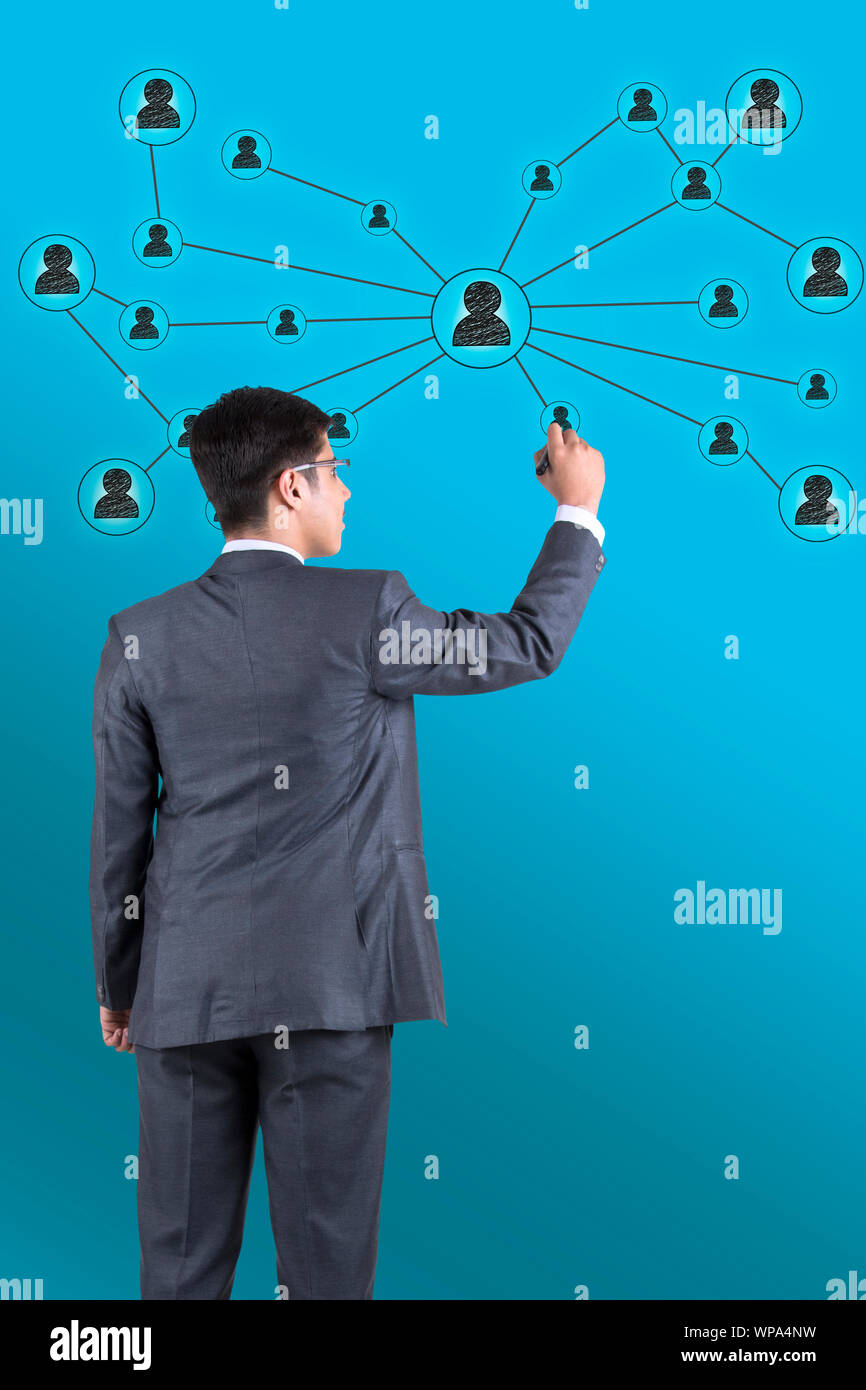 Businessman giving presentation Stock Photo - Alamy