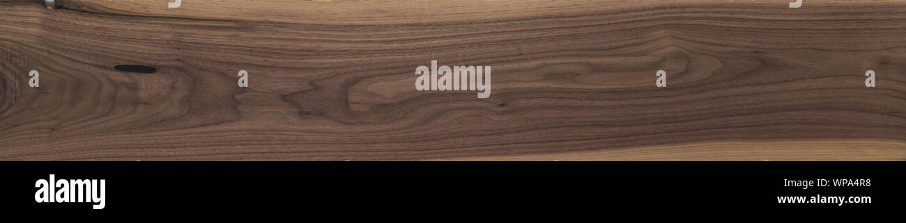 Black walnut wood texture of long solid board untreated, good for ...