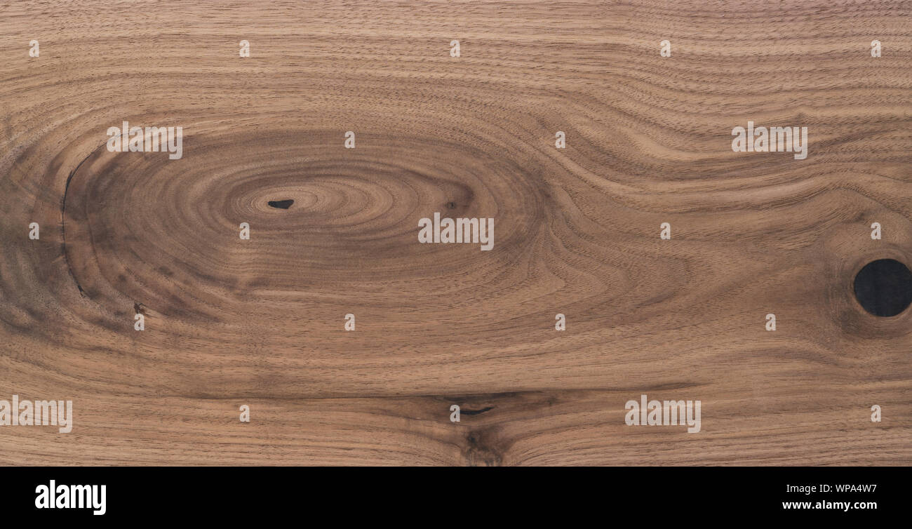 Texture of black walnut solid board untreated, good for background ...