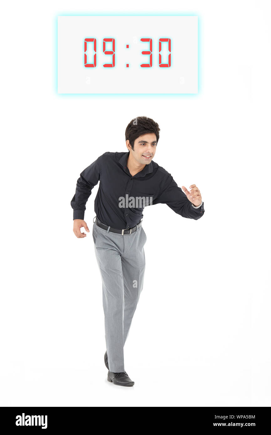 Businessman running timer hi-res stock photography and images - Alamy