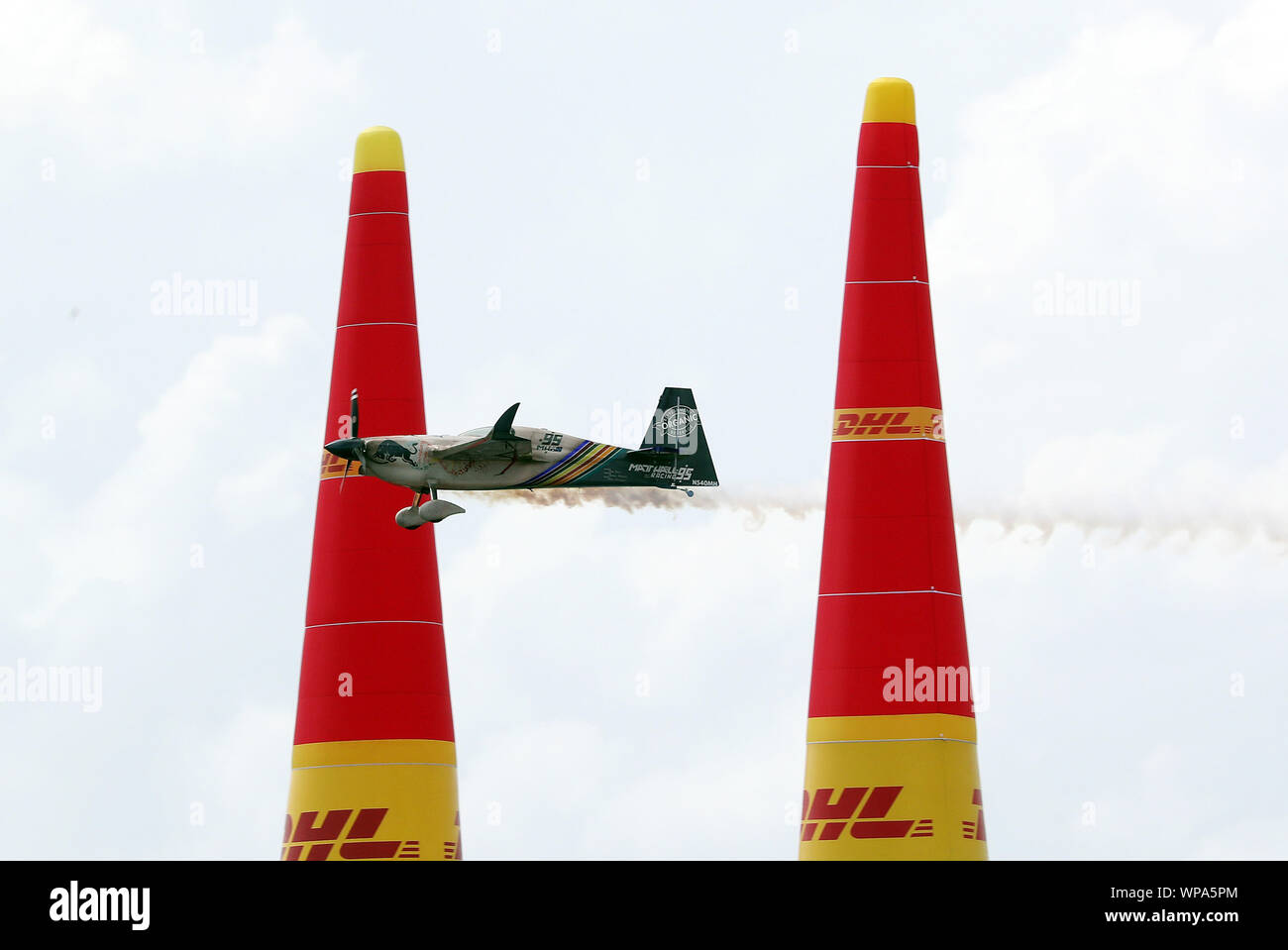 Air race pylons hi-res stock photography and images - Alamy