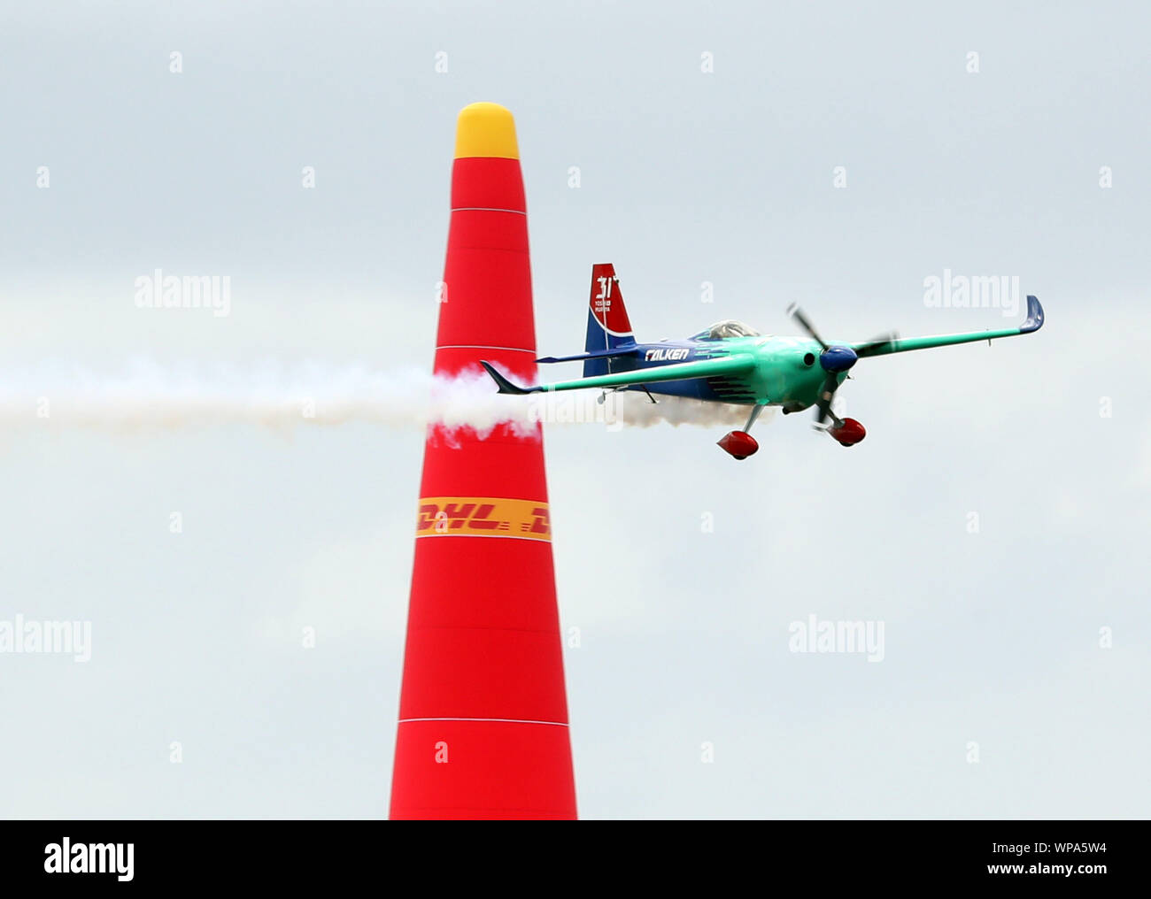 Bull on a pylon hi-res stock photography and images - Alamy