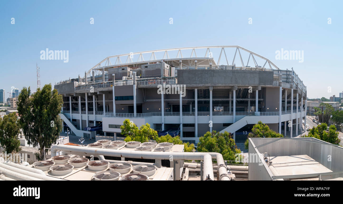 The recently re-constructed, renovated and enlarged Bloomfield Stadium ...