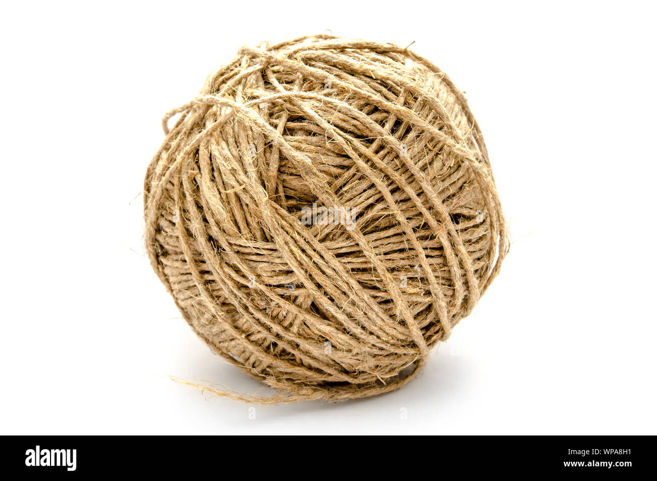 ball of rope isolated on a white background Stock Photo - Alamy