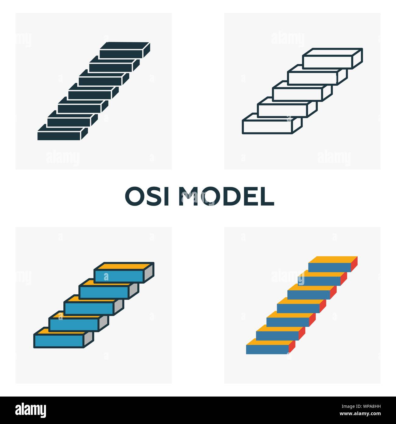 Osi background Stock Vector Images - Alamy