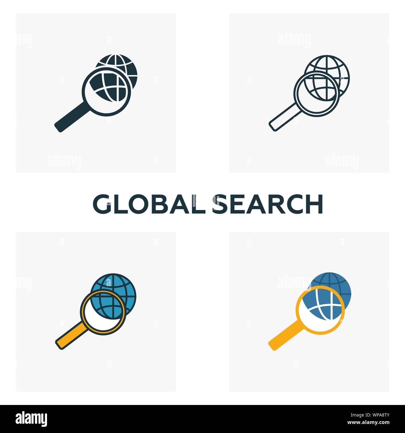 Application icons in human Cut Out Stock Images & Pictures - Alamy