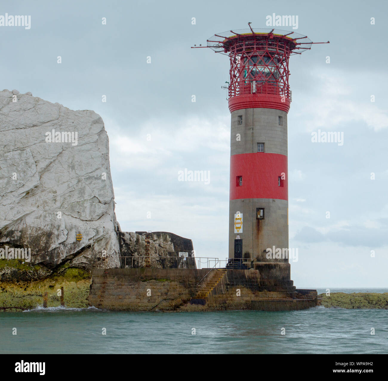 Portland Bill Lighthouse, The Needles, Isle of Wight' UK Stock Photo ...