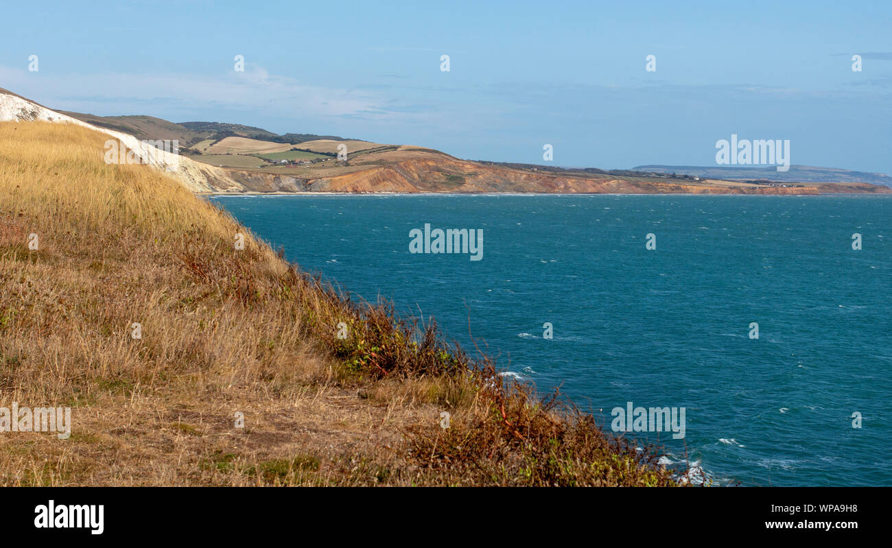 Compton Freshwater Bay Isle Of Wight High Resolution Stock Photography ...