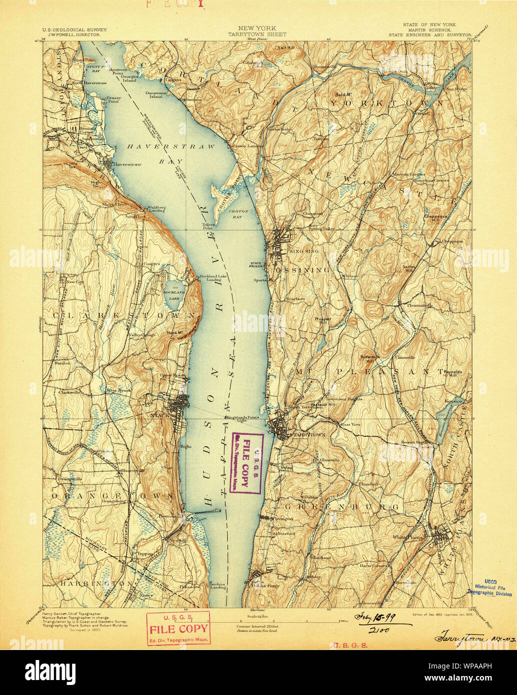 Map of tarrytown hi-res stock photography and images - Alamy