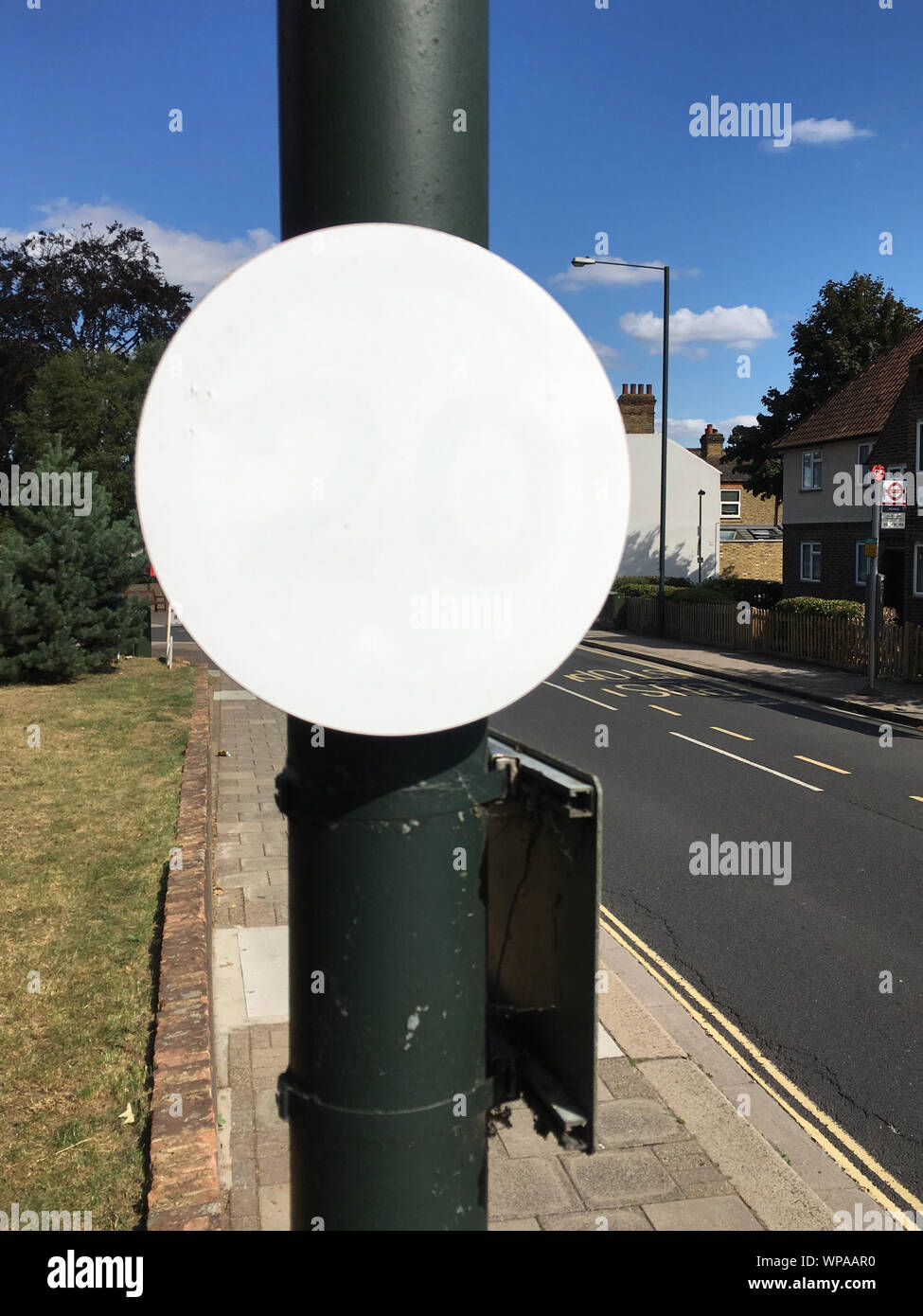 Newly fitted 20 mph / twenty miles per hour signs remain concealed ...