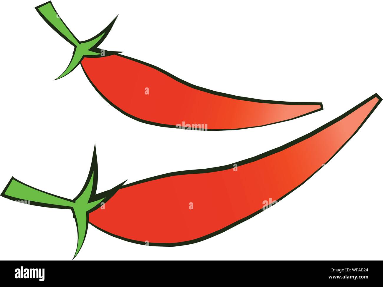 cartoon chili,isolated,vector illustration Stock Vector Image & Art - Alamy