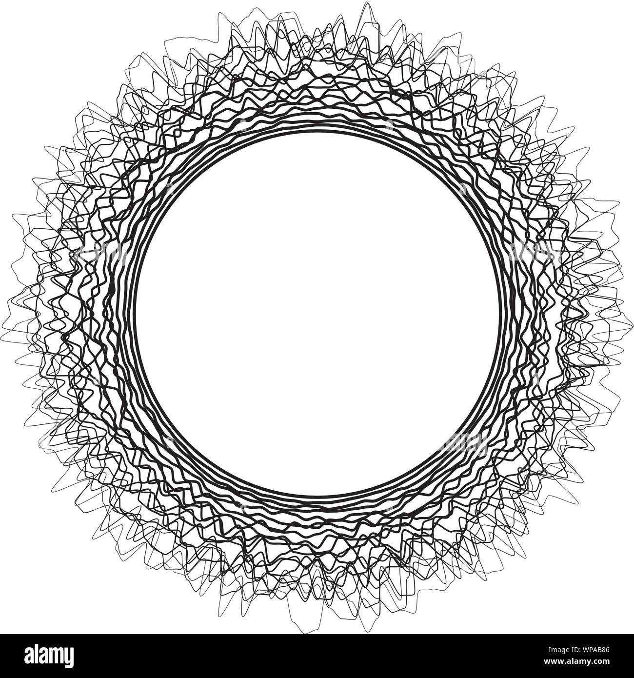 Abstract circle with curved lines. Design element for business ...