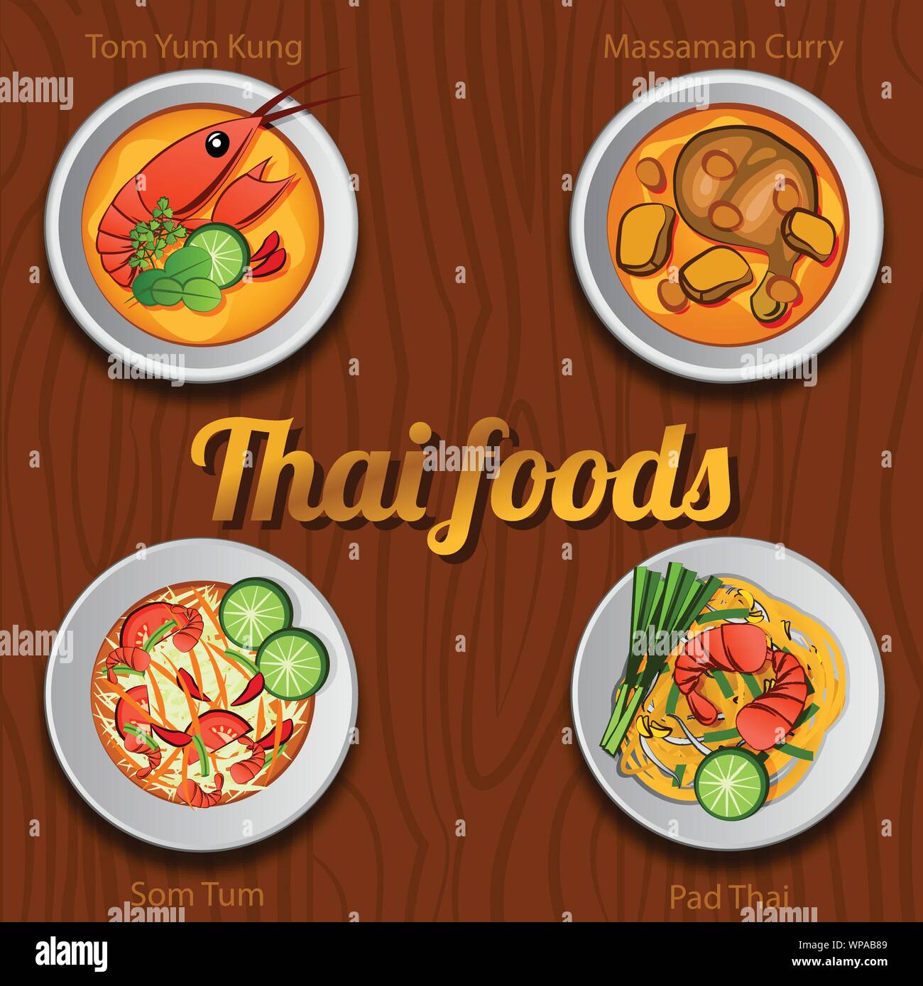 Spicy asian soup chicken Stock Vector Images - Alamy