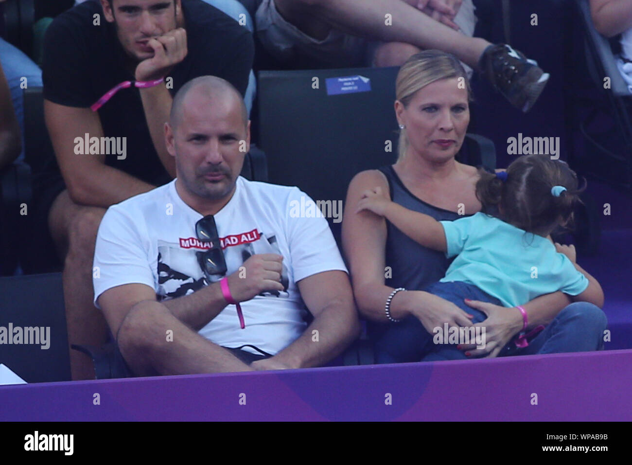Rome, Italy - September 07,2019: Vip on tribune, Laura Freddi with ...