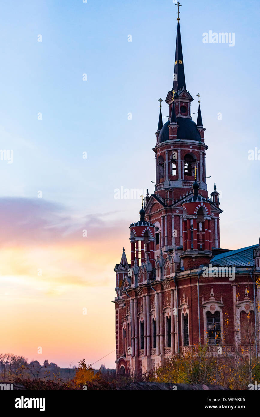 Gothic Orthodox Cathedral. Neo-Gothic Orthodox Church with Masonic ...