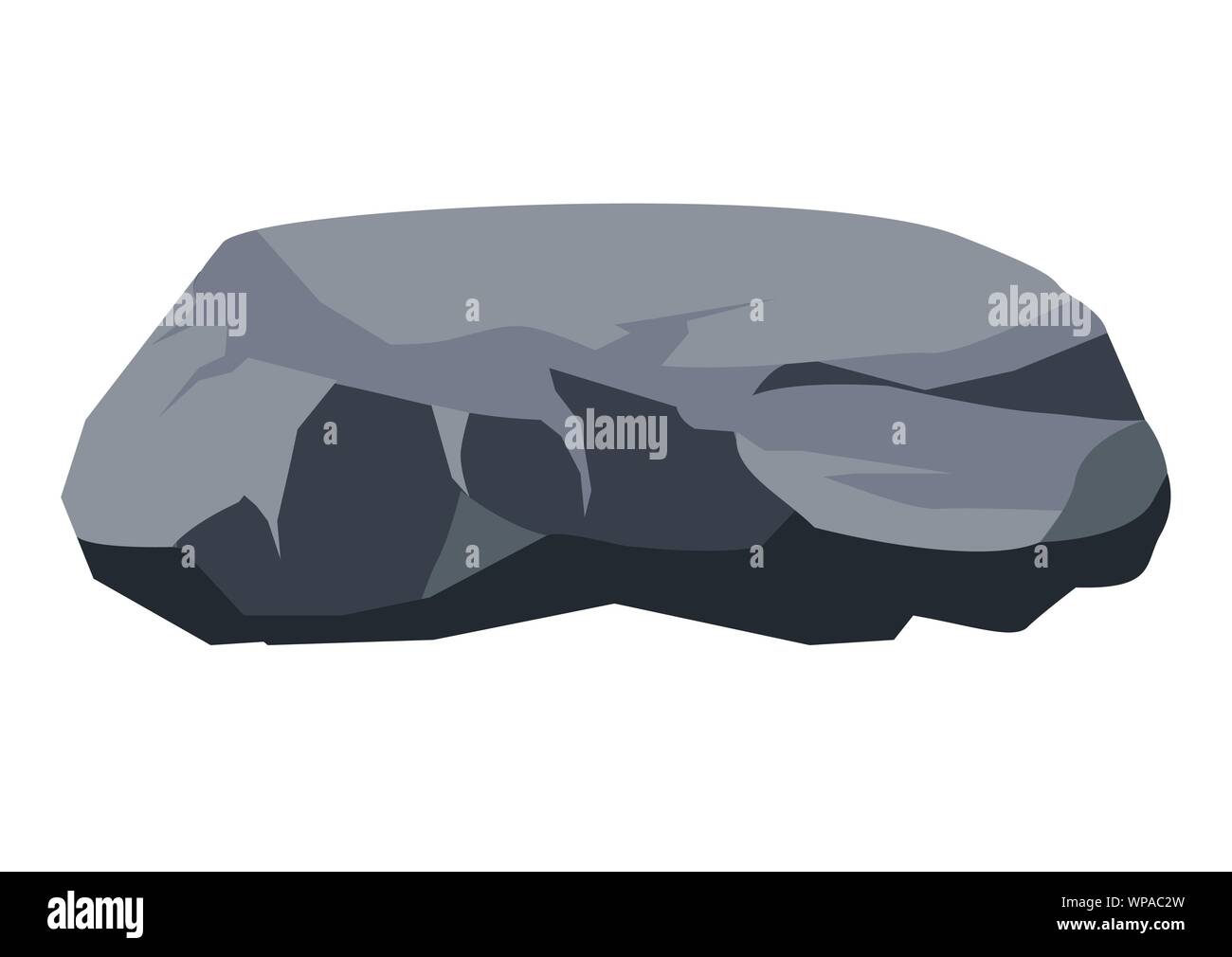 cute big gray stone for decoration and be part of image,vector ...