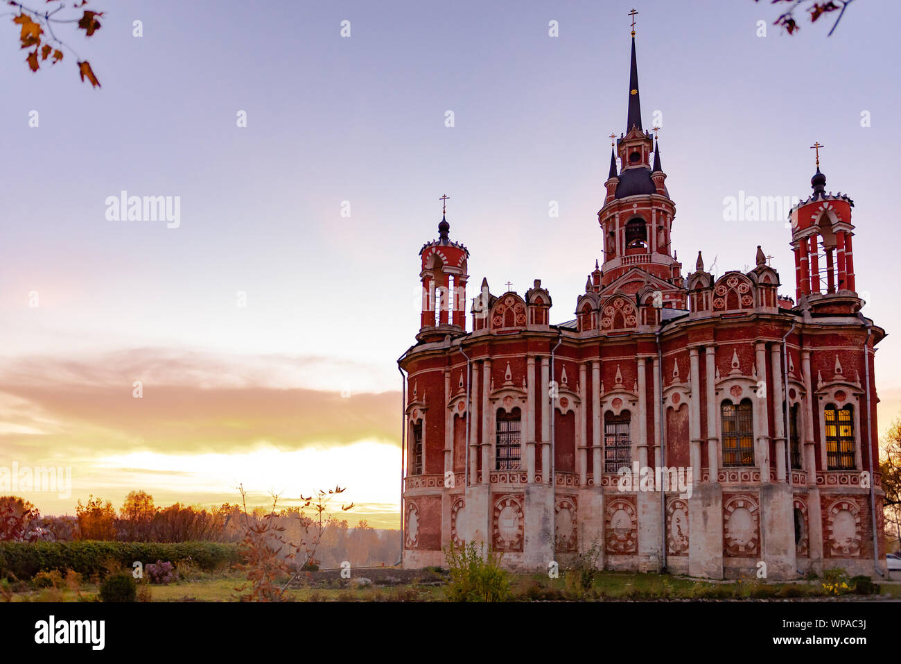 Gothic Orthodox Cathedral. Neo-Gothic Orthodox Church with Masonic ...
