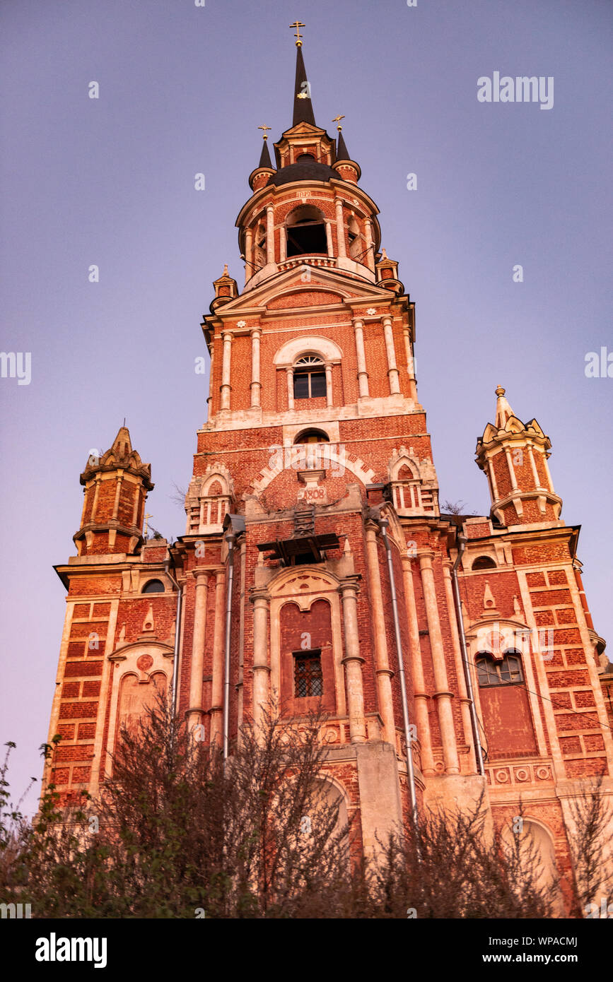 Gothic Orthodox Cathedral. Neo-Gothic Orthodox Church with Masonic ...