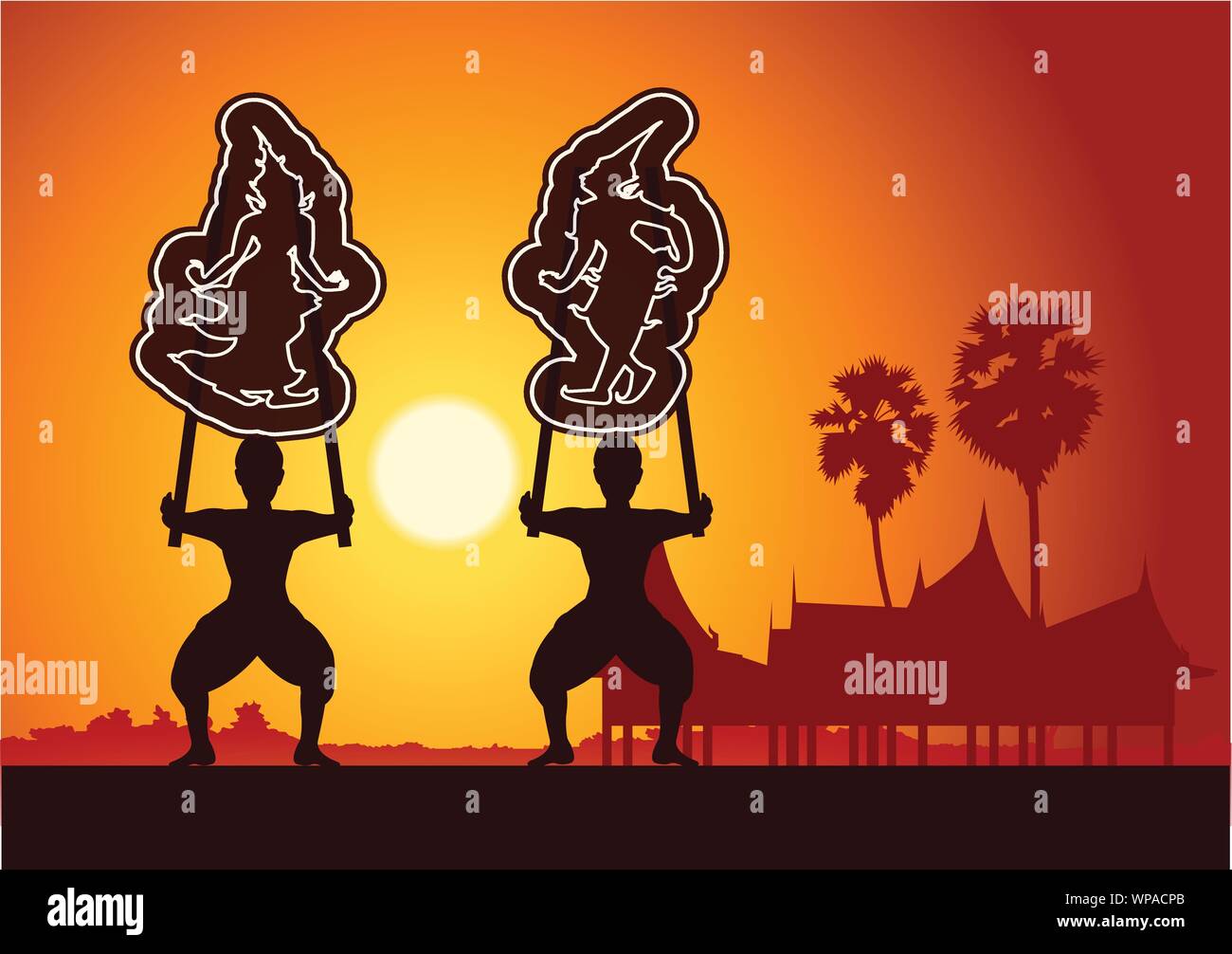 Shadow puppet thailand hi-res stock photography and images - Alamy