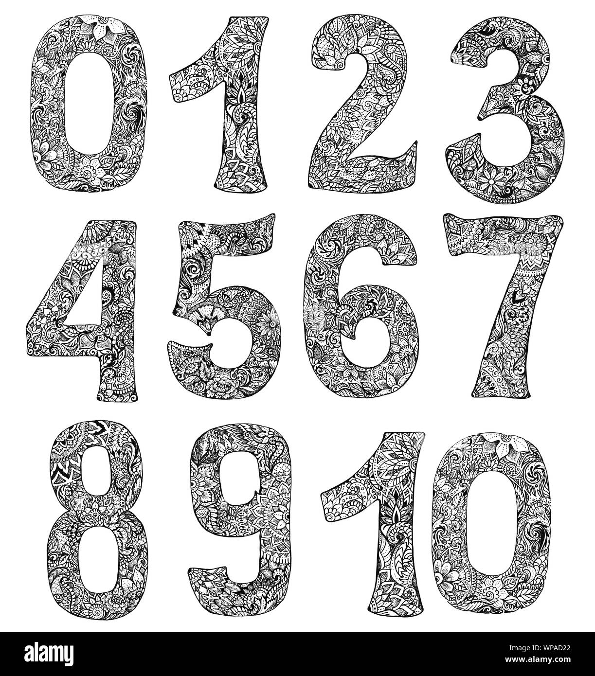 Coloring By Numbers Cut Out Stock Images & Pictures - Alamy