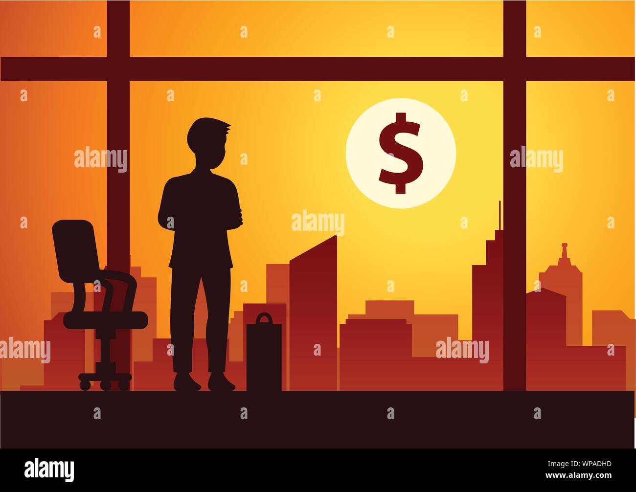 Looking forward Stock Vector Images - Alamy