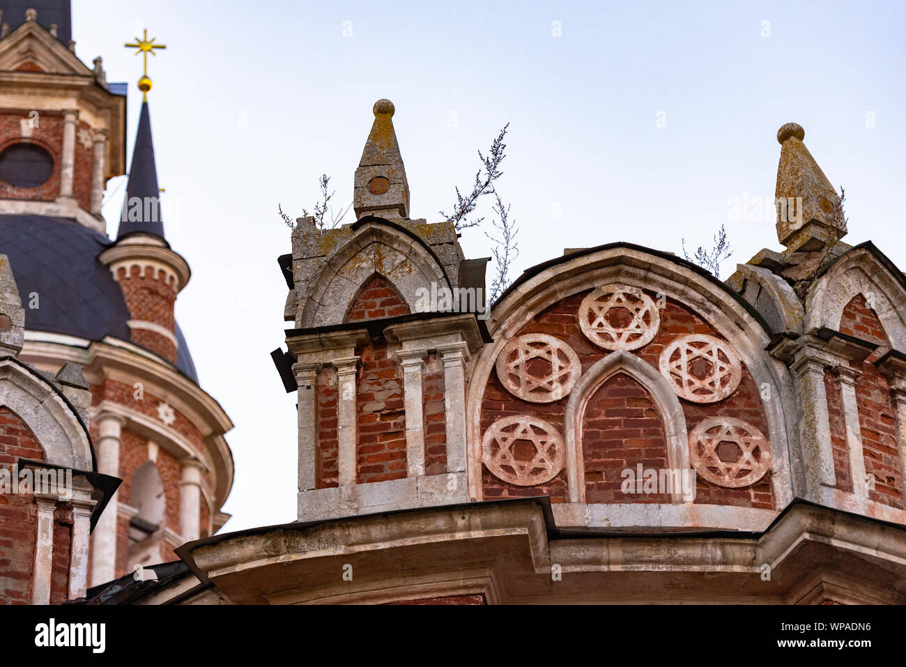 Gothic Orthodox Cathedral. Neo-Gothic Orthodox Church with Masonic ...