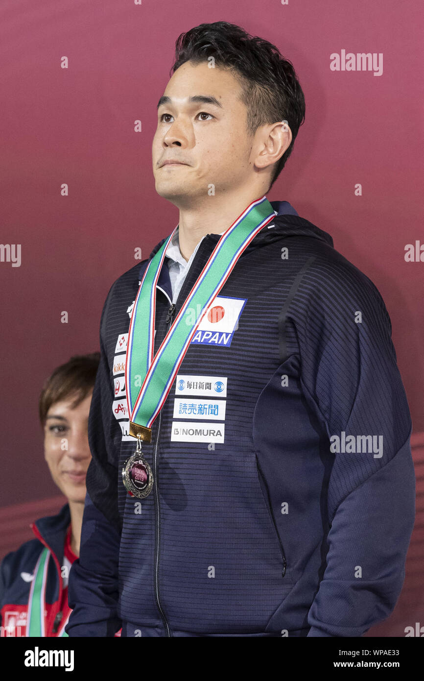 Tokyo, Japan. 8th Sep, 2019. Issei Shimbaba (Japan) silver medalist of ...