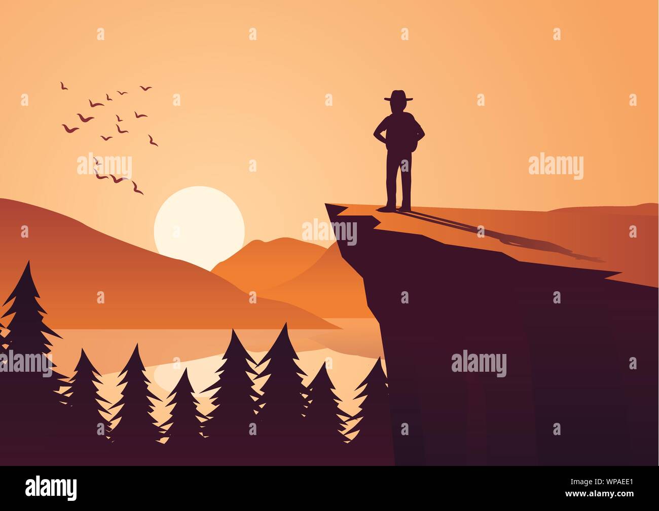 River by cliffs river by cliffs Stock Vector Images - Alamy