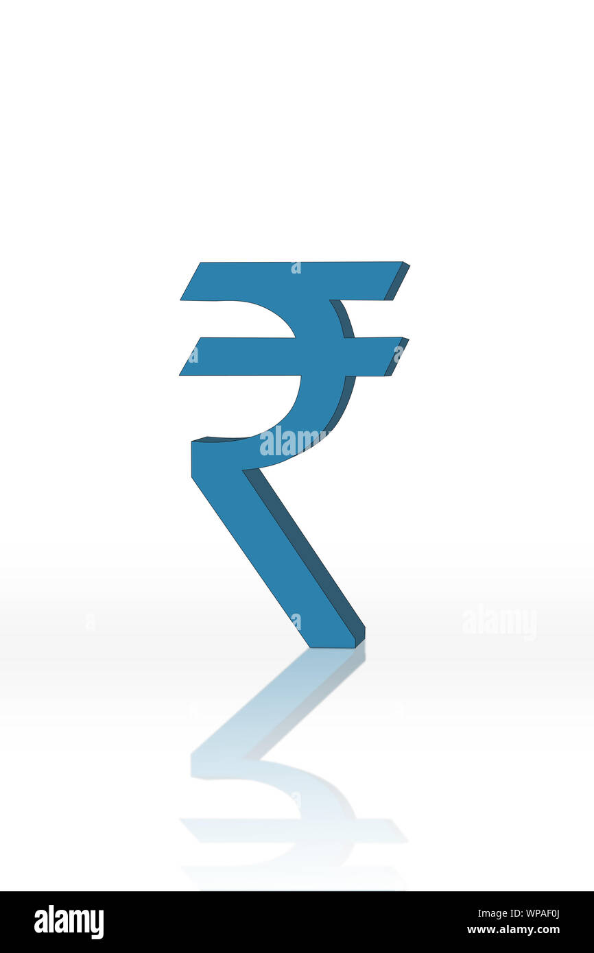 Illustration image representing rupee symbol Stock Photo - Alamy