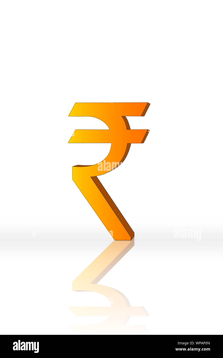 Illustration image representing rupee symbol Stock Photo - Alamy