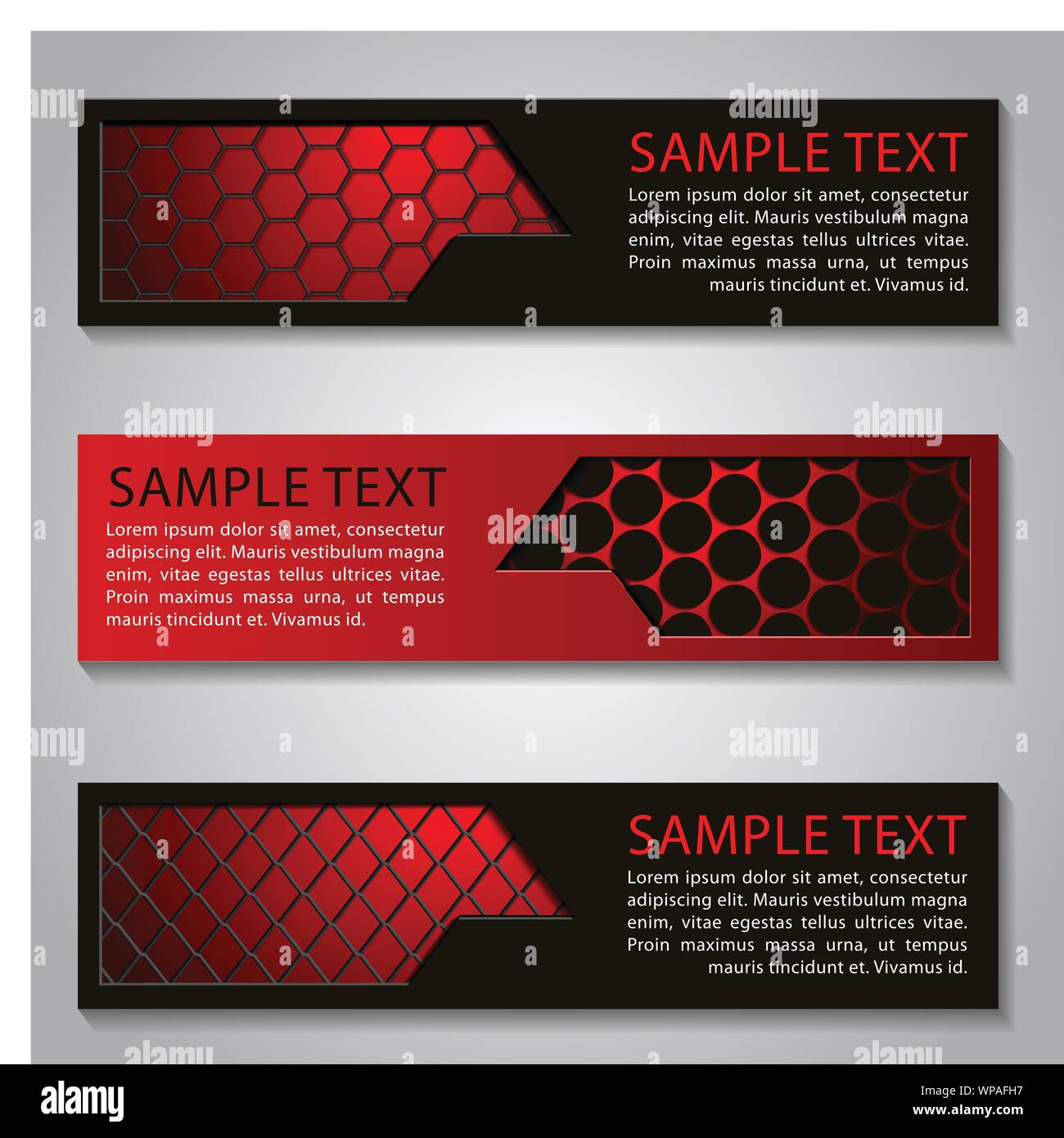 Red and black abstract technology banner.Vector corporate design Stock ...