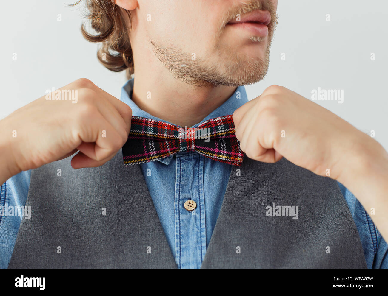 Bowtie collar hi-res stock photography and images - Alamy