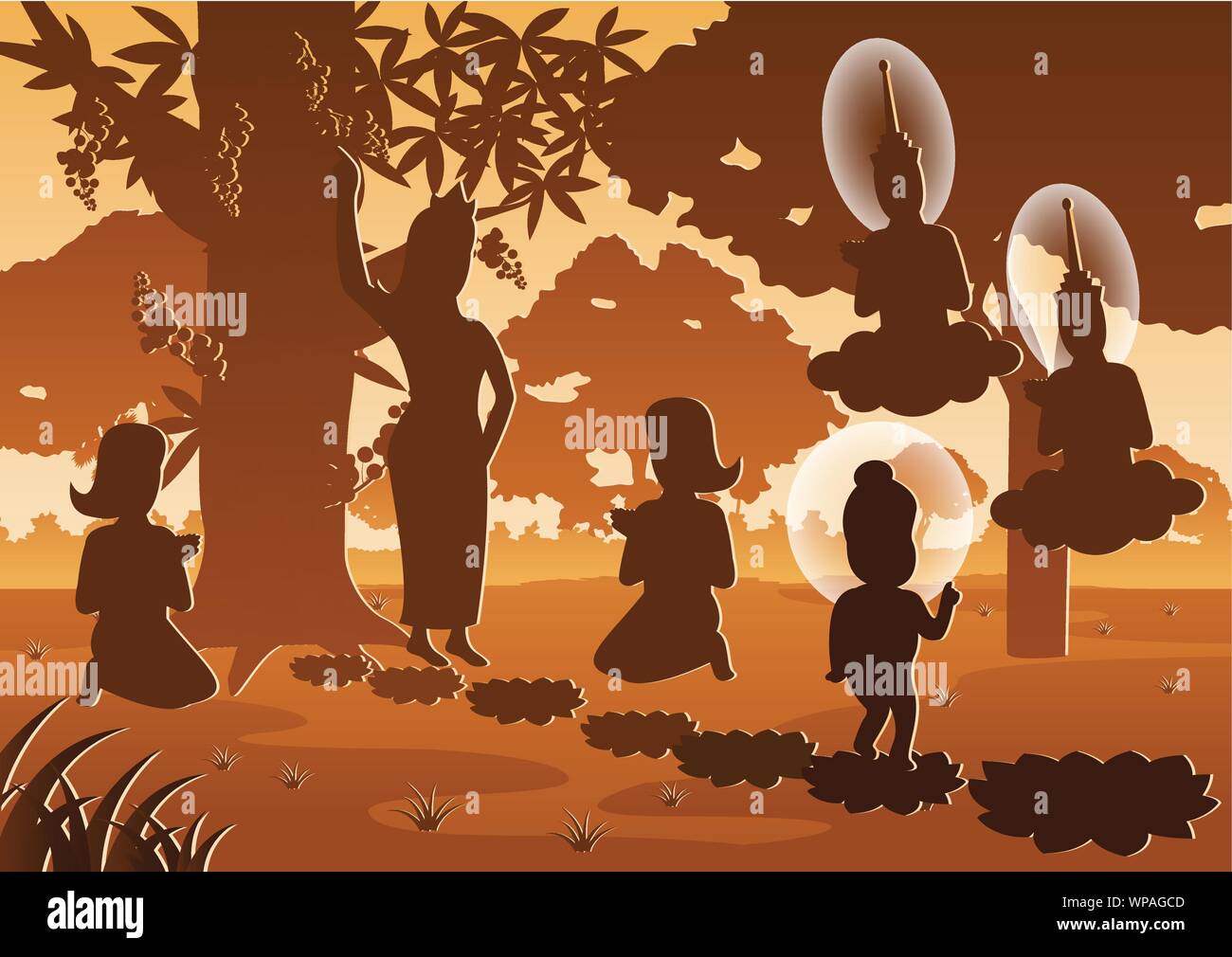 lord of Buddha was born under tree,used well for important days of ...