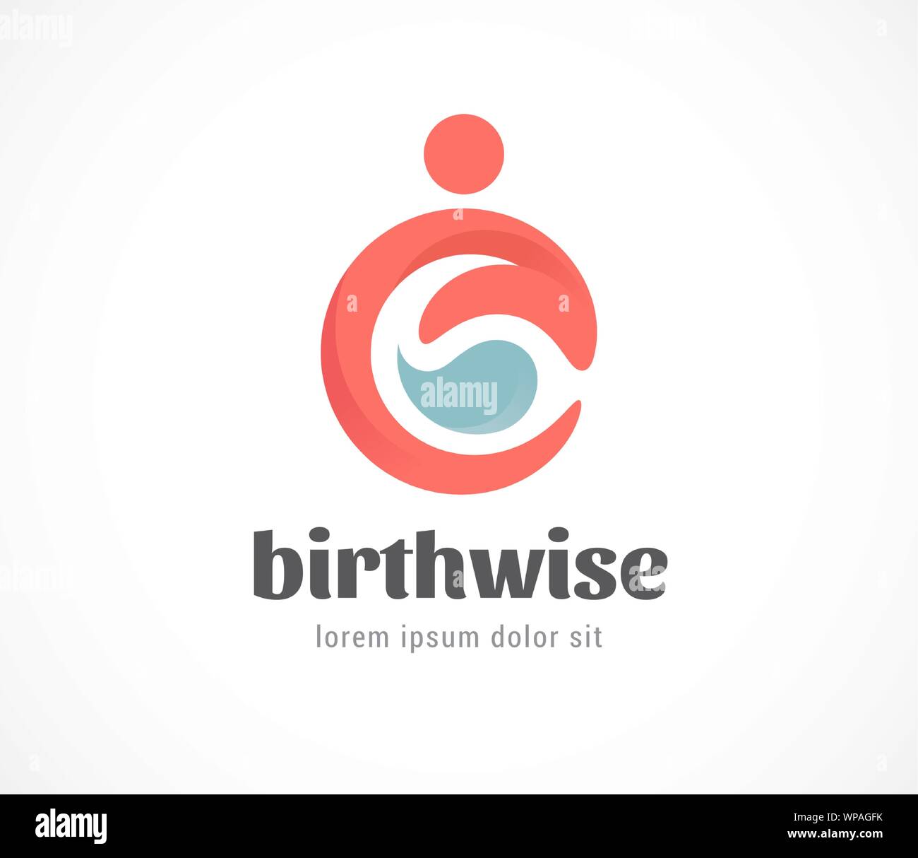Birth, pregnant, family and baby care logo and symbol. Vector design ...
