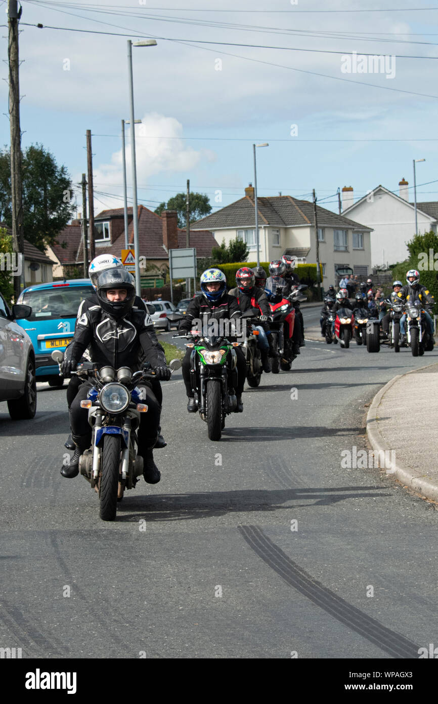 Cornwalls largest and favourite motorcycle charity ride hi-res stock ...